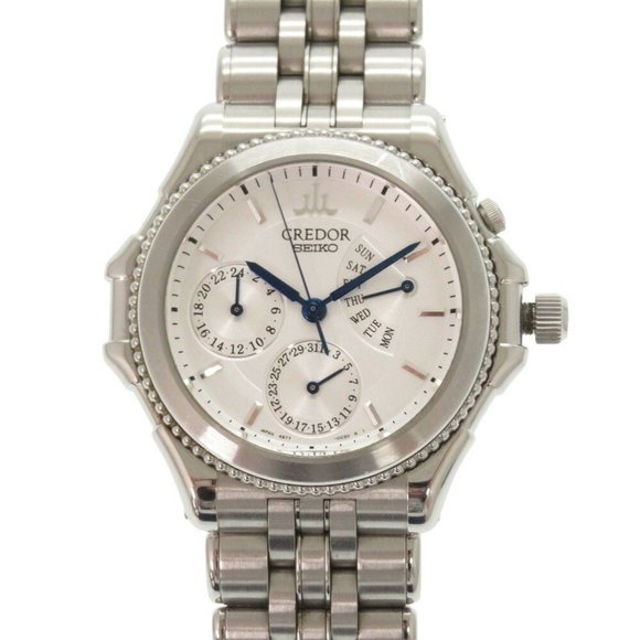 Seiko | Accessories | Seiko Credor Pacific Gcbg997 4s77a20 Day Date Ss ...